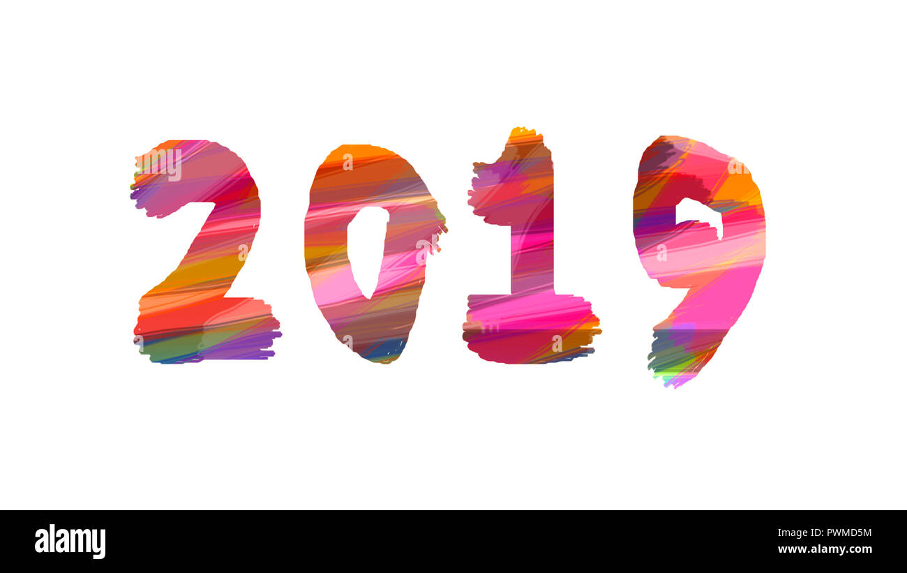 New year 2019 start Cut Out Stock Images & Pictures - Alamy