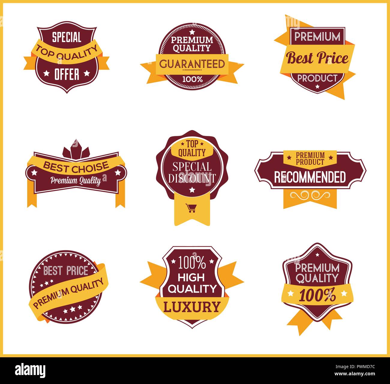 Marketing badges hi-res stock photography and images - Alamy
