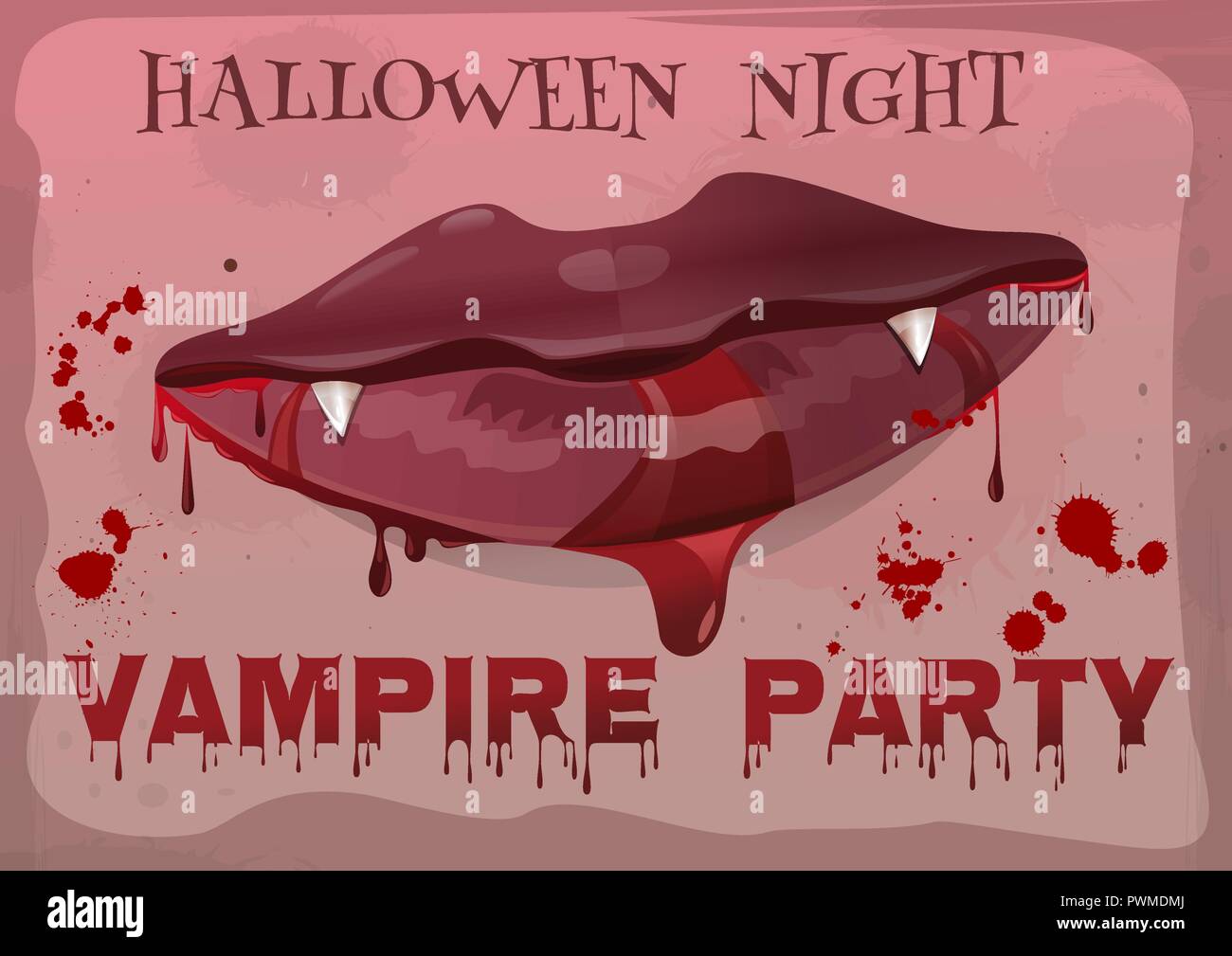 Female vampire blood face Stock Vector Images - Alamy