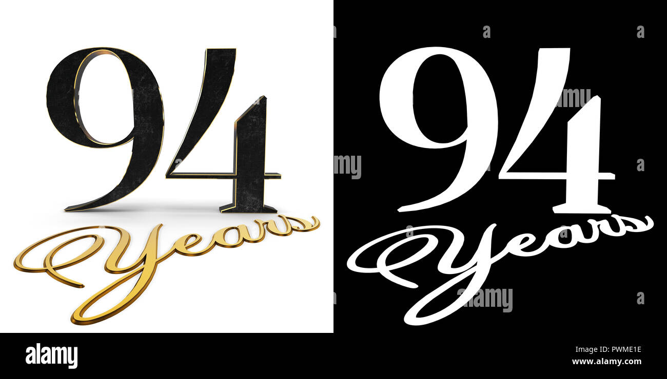 3d number 94 hi-res stock photography and images - Alamy