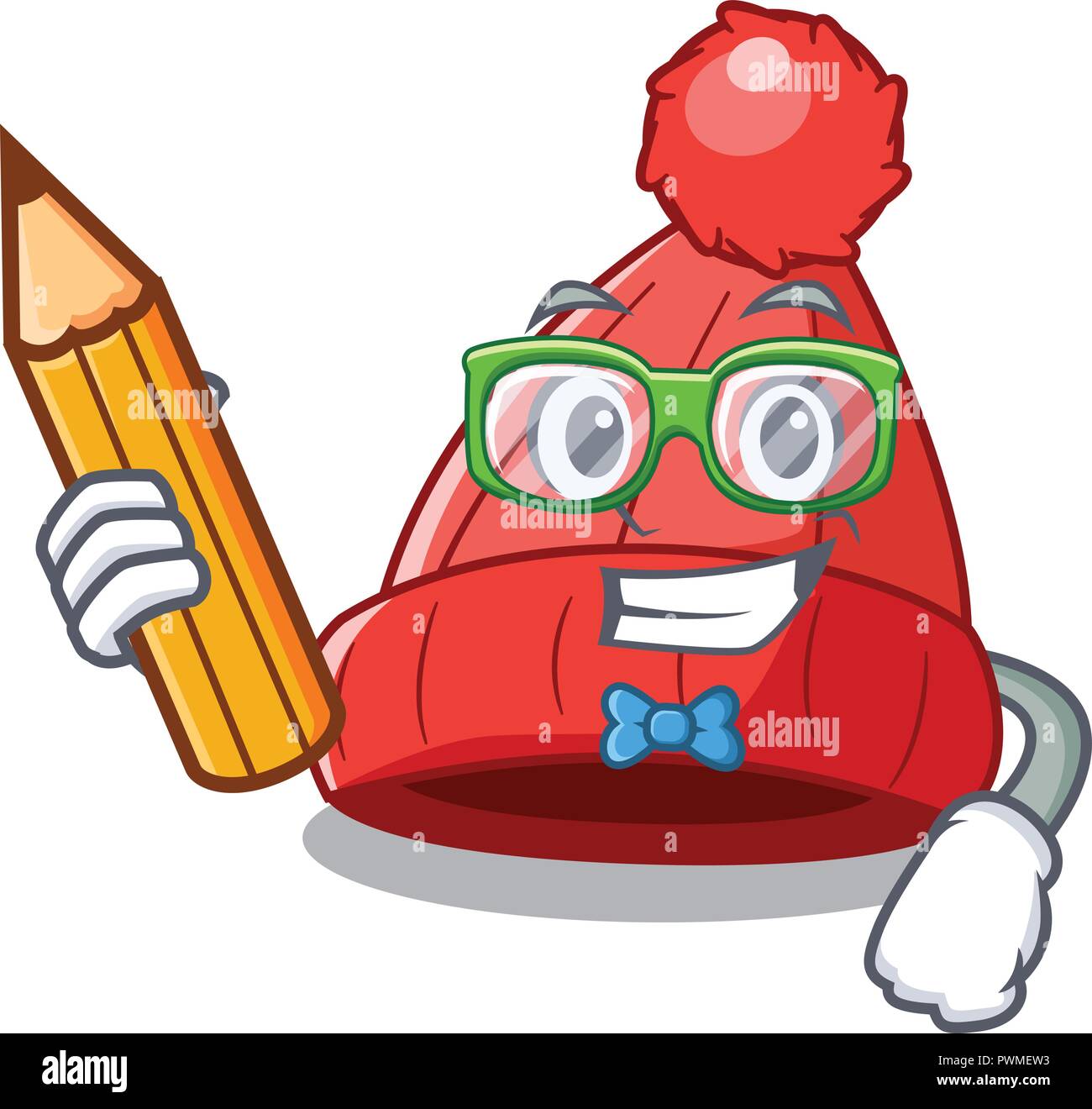Student homemade funny and warm beanie cartoon Stock Vector Image & Art ...