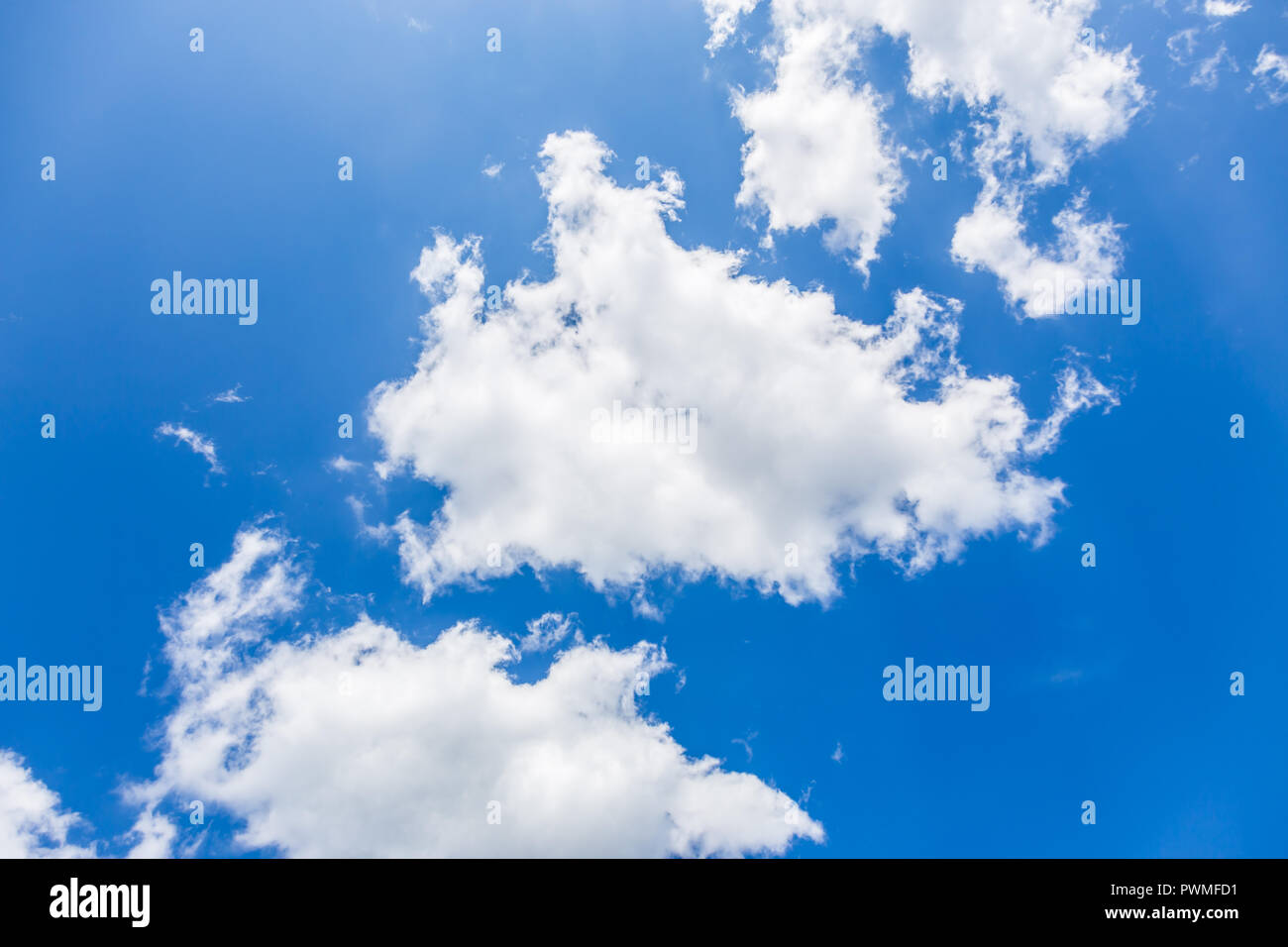 beautiful sky with lush clouds background image Stock Photo - Alamy
