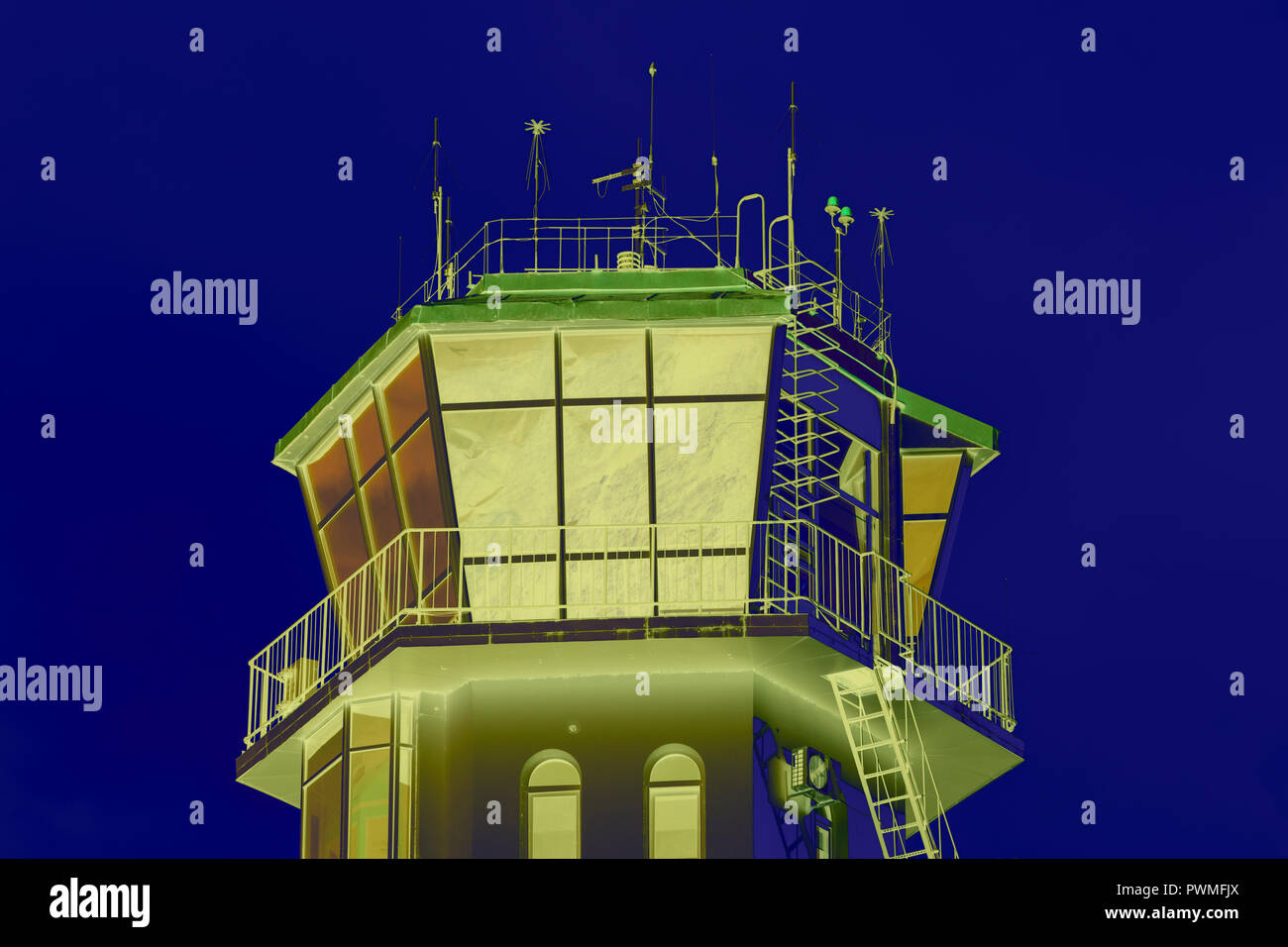 tower pilot control room, background image Stock Photo - Alamy