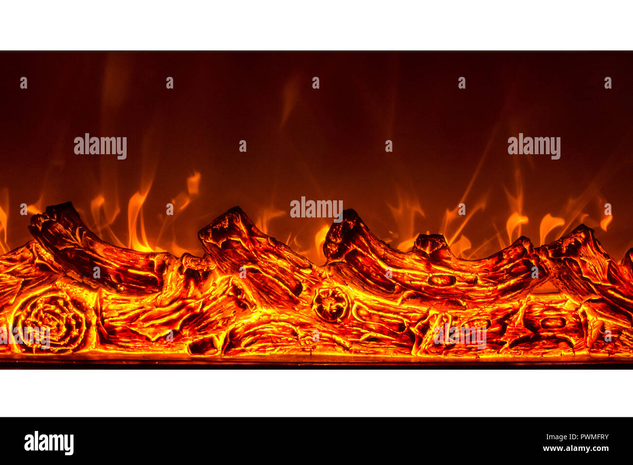 electric fire close up, background color image, horizontal photo Stock ...