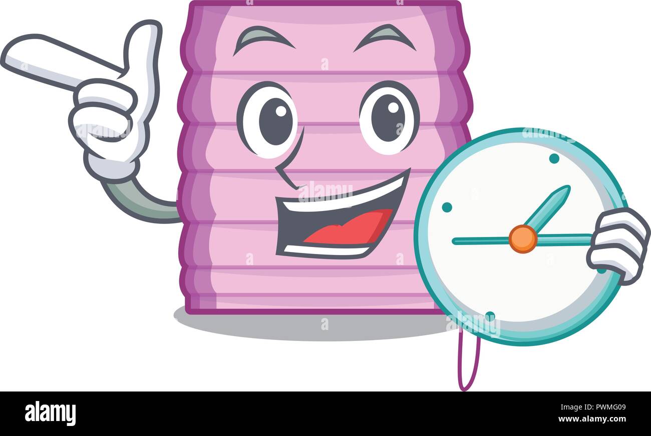 With clock cartoon blinds in a window home Stock Vector Image & Art - Alamy