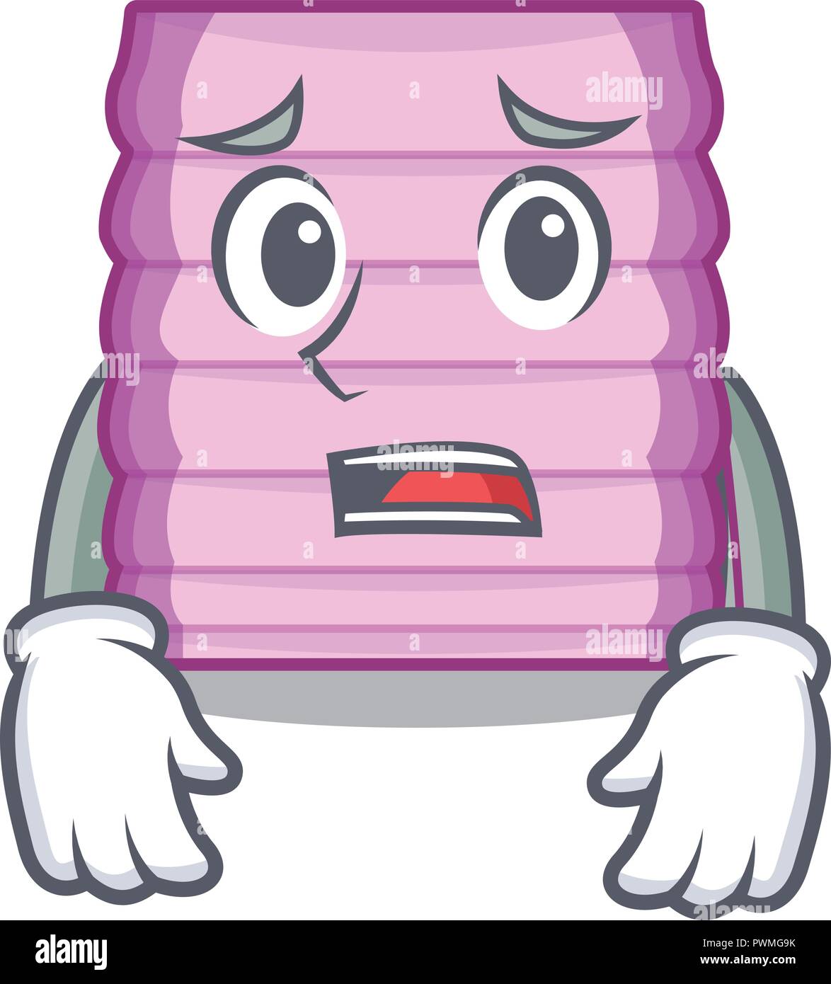 Afraid new home window with blinds cartoon Stock Vector Image & Art - Alamy