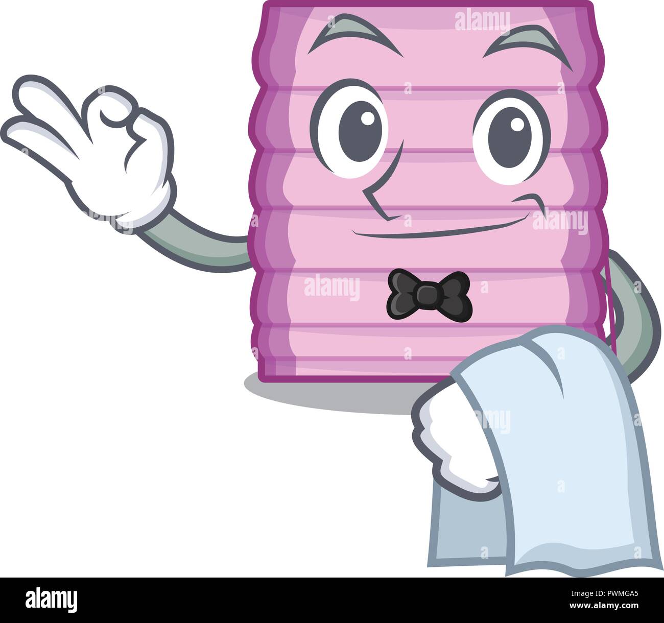 Waiter new home window with blinds cartoon Stock Vector Image & Art - Alamy