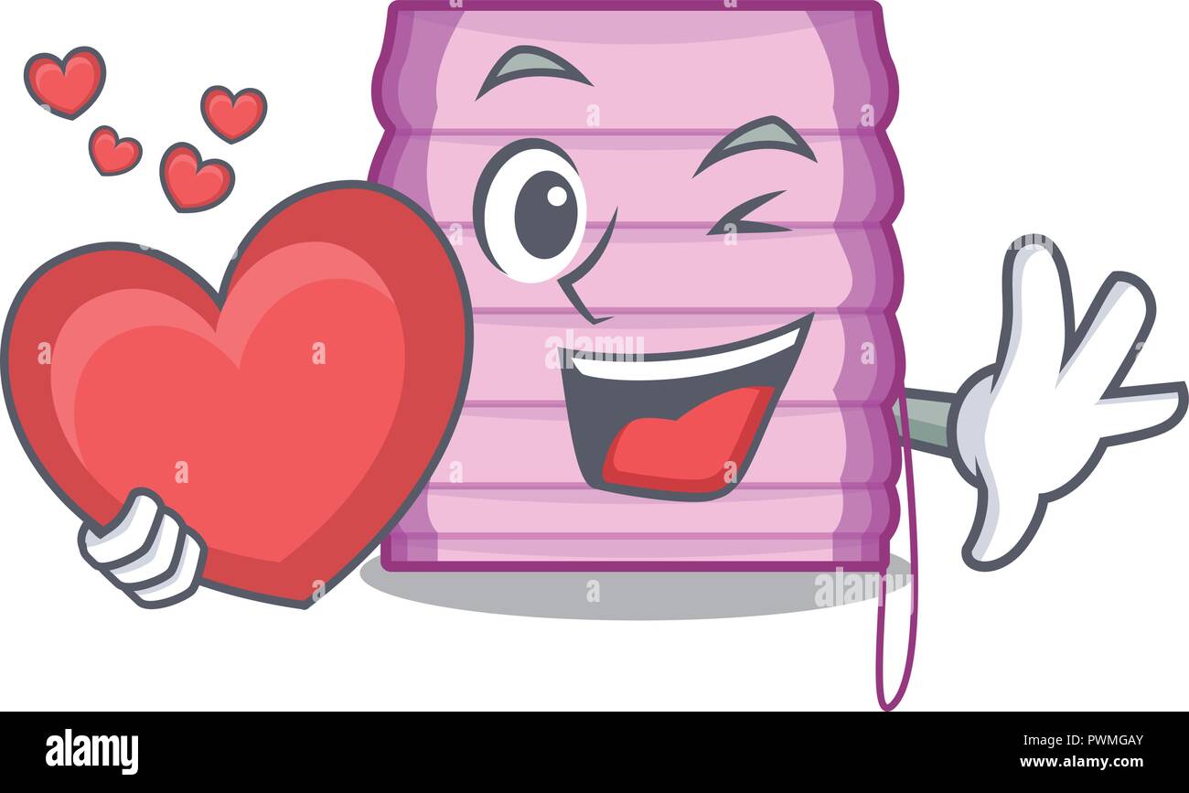 With heart new home window with blinds cartoon Stock Vector Image & Art ...