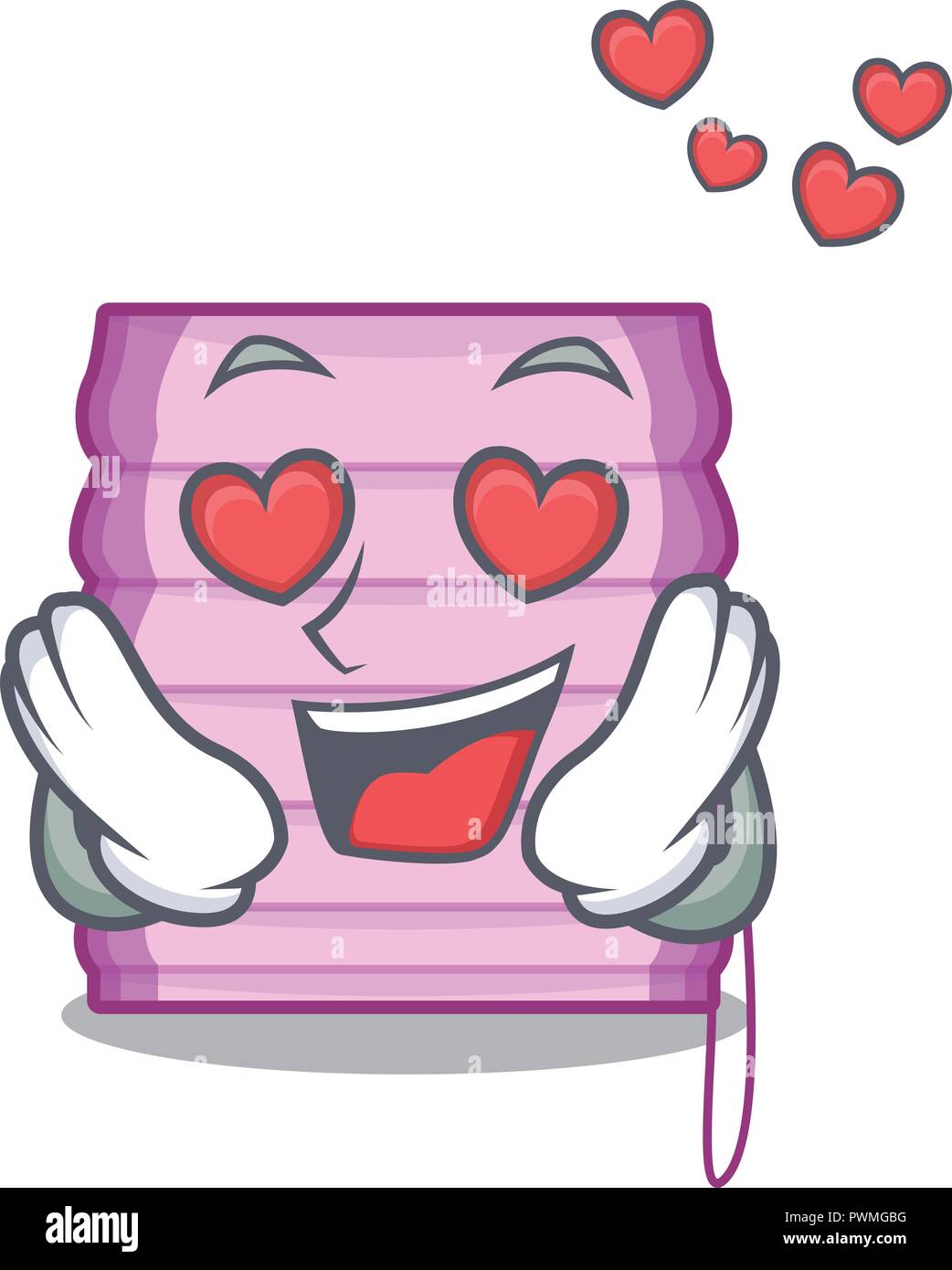 In love new home window with blinds cartoon Stock Vector Image & Art ...