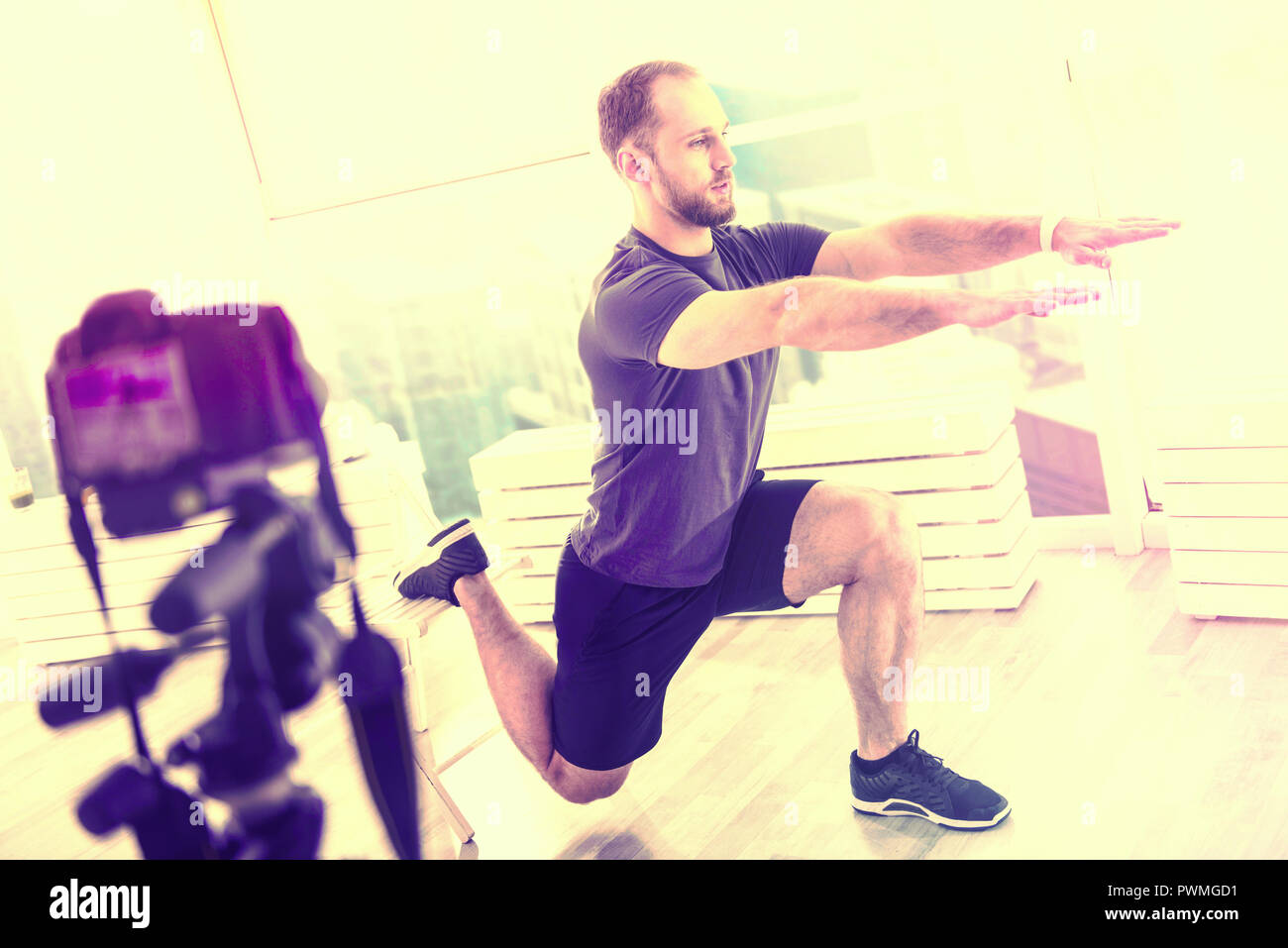 Different exercises hi-res stock photography and images - Alamy