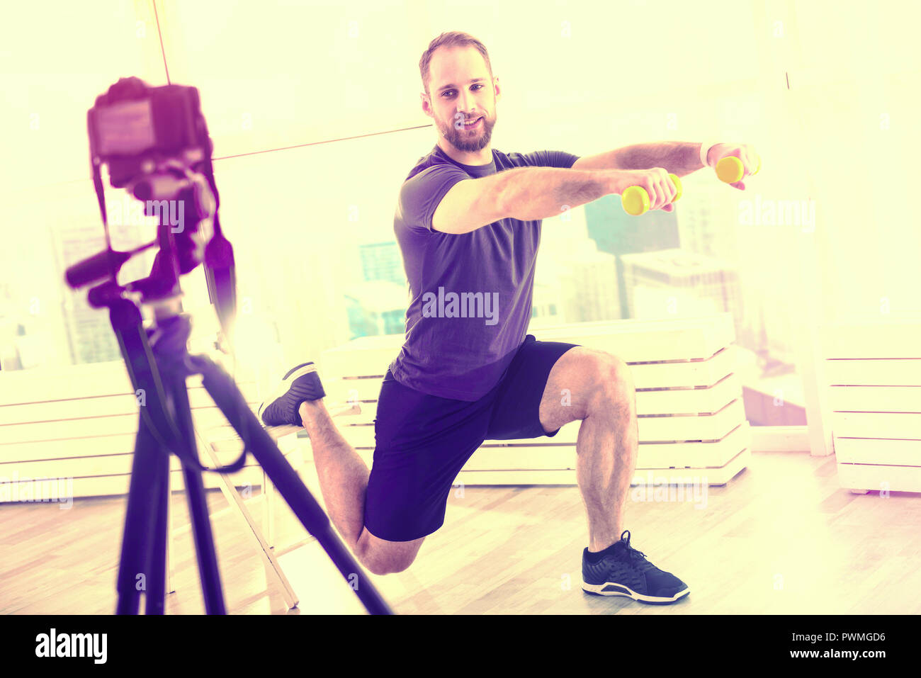 Man video camera inside hi-res stock photography and images - Alamy
