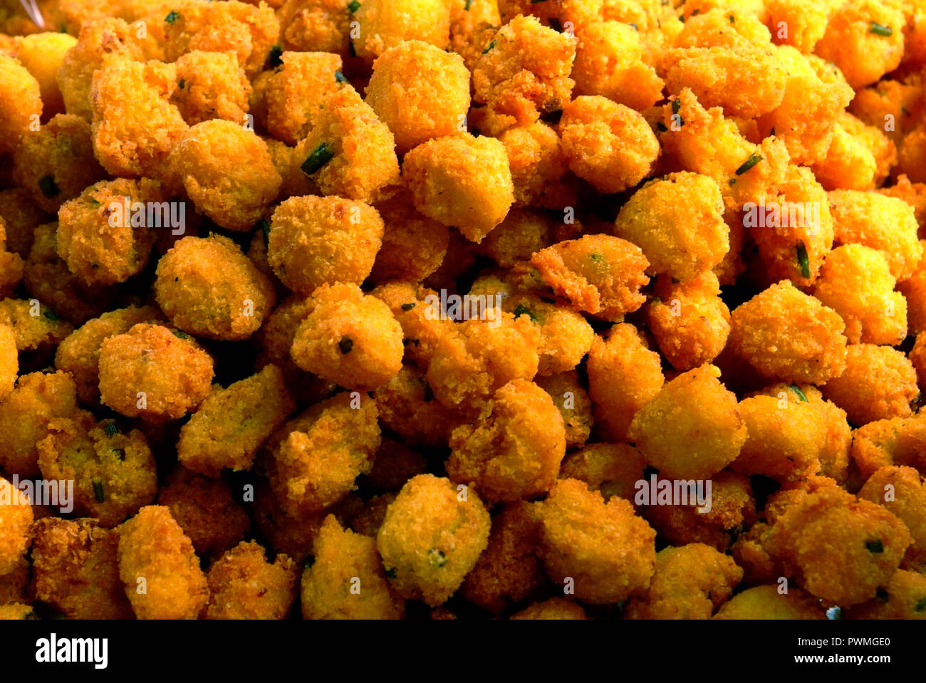 Bayia fried bean cake, Thai - Muslim dessert, Indian food Stock Photo ...