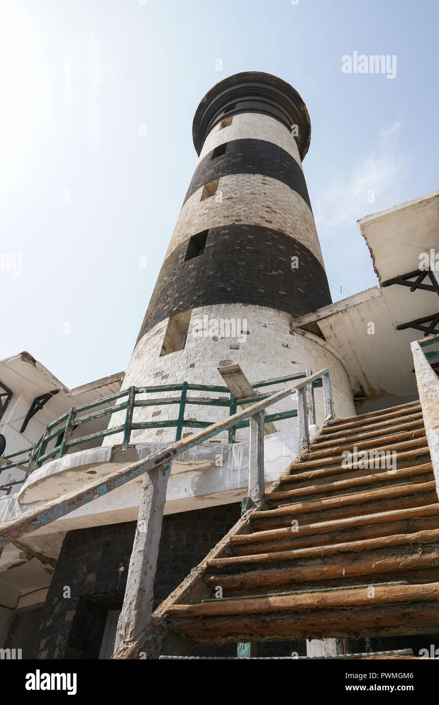 Daedalus Reef lighthouse at the Red Sea Egypt Stock Photo - Alamy
