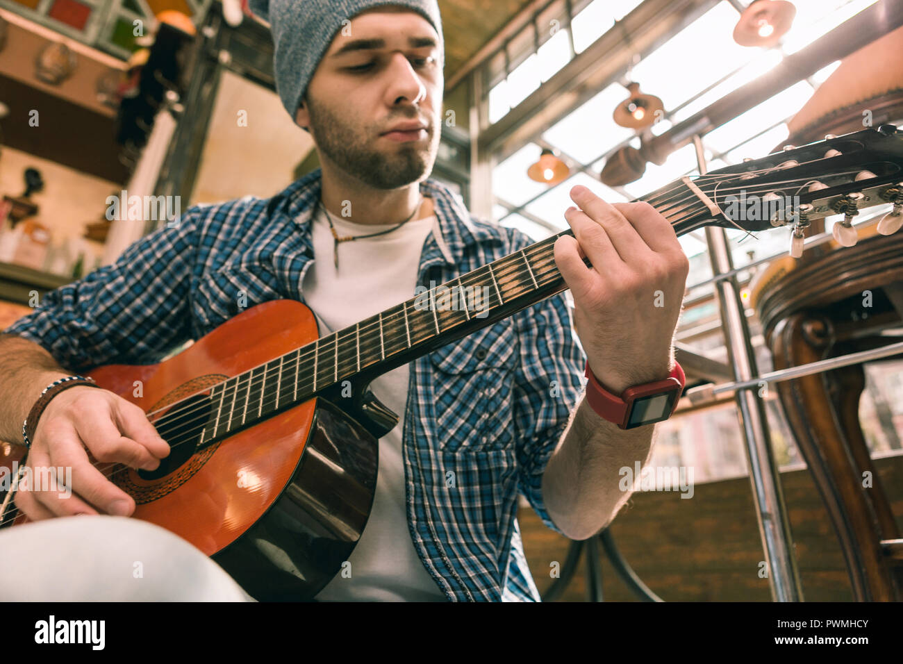 Concentrating On The Music High Resolution Stock Photography and Images ...