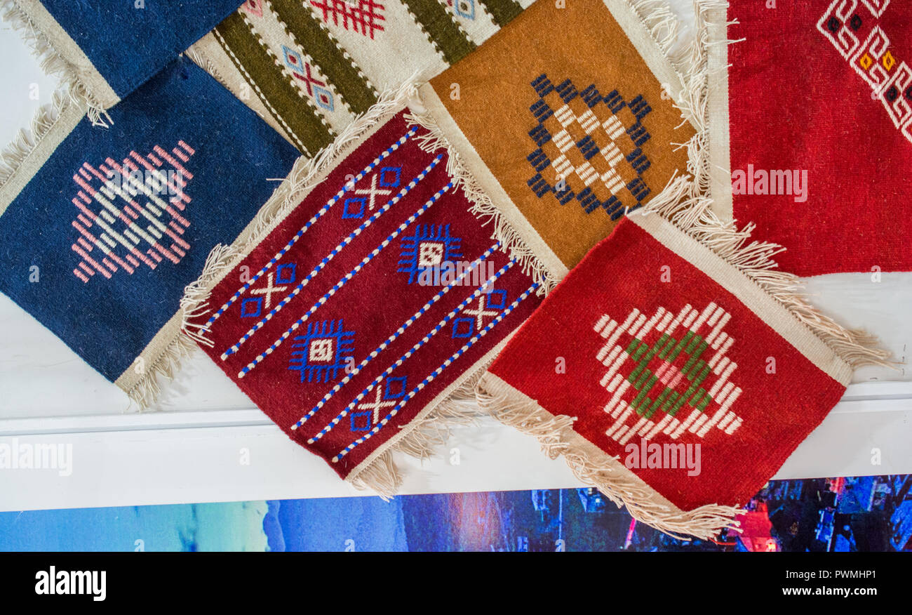 Traditional Turkish hand made carpet and rugs Stock Photo - Alamy