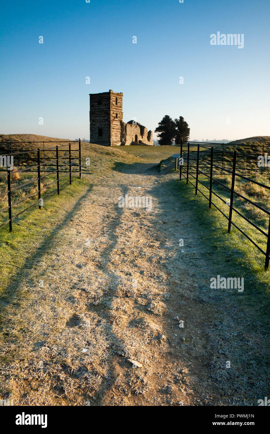 Knowlton Church is a ruined medieval church that sits in the centre of ...