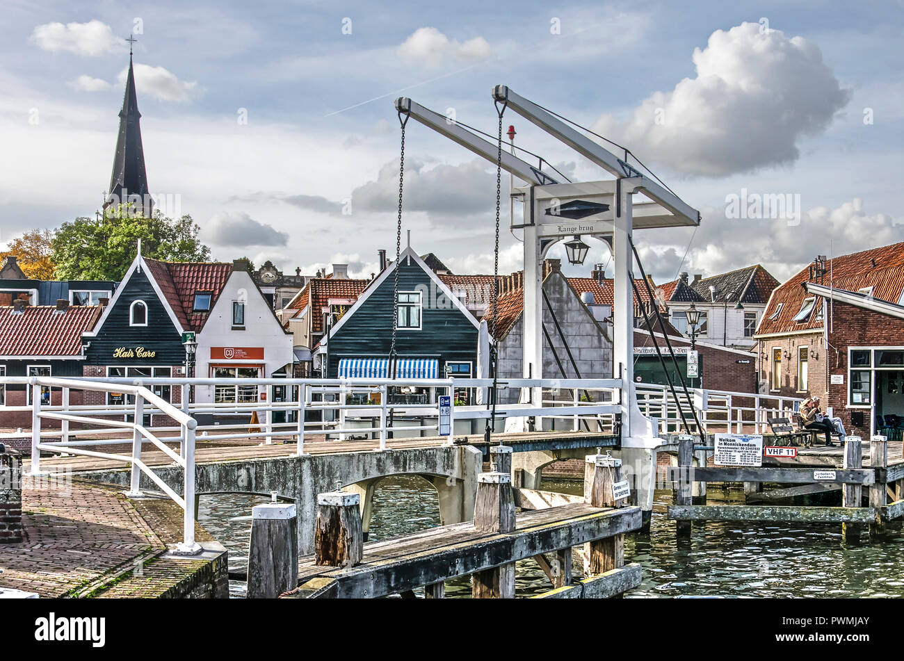 Monnickendam, The Netherlands, October 7, 2018: the Langebrug, or Long ...