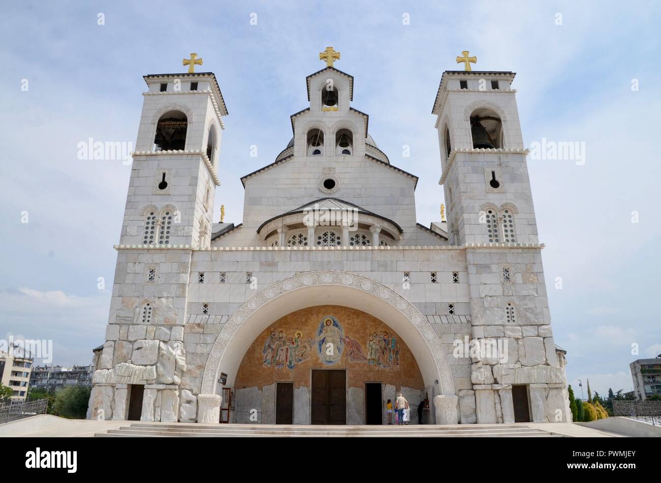 exterior of Cathedral of the Resurrection of Christ, Podgorica ...