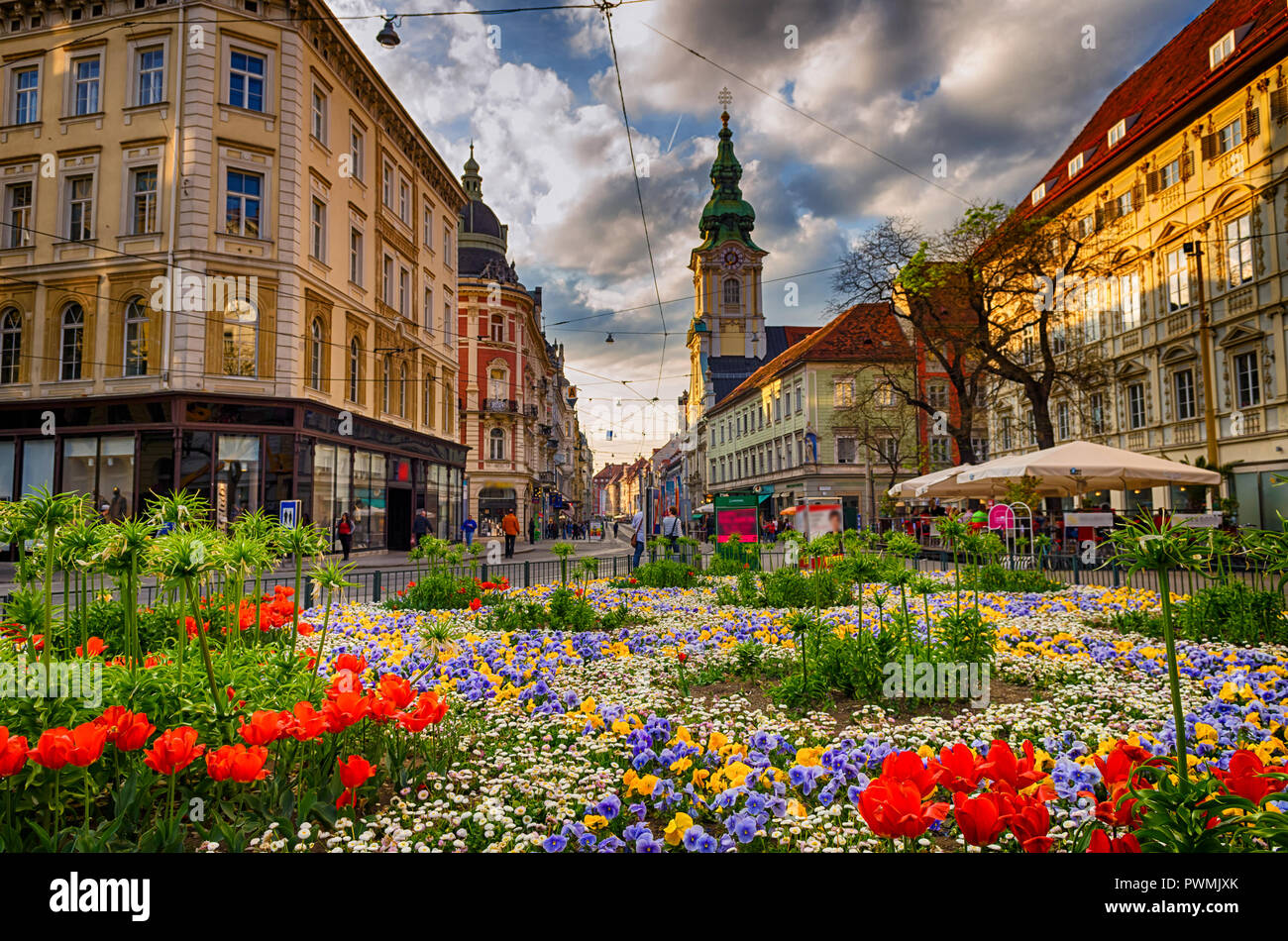Graz City View Stock Photo - Alamy