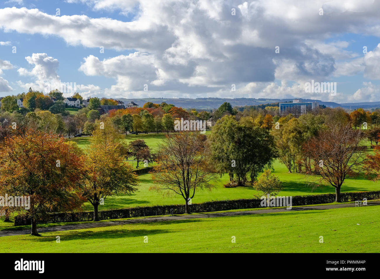Beautiful Autumnal Colours in Bellahouston Park which is a public park ...