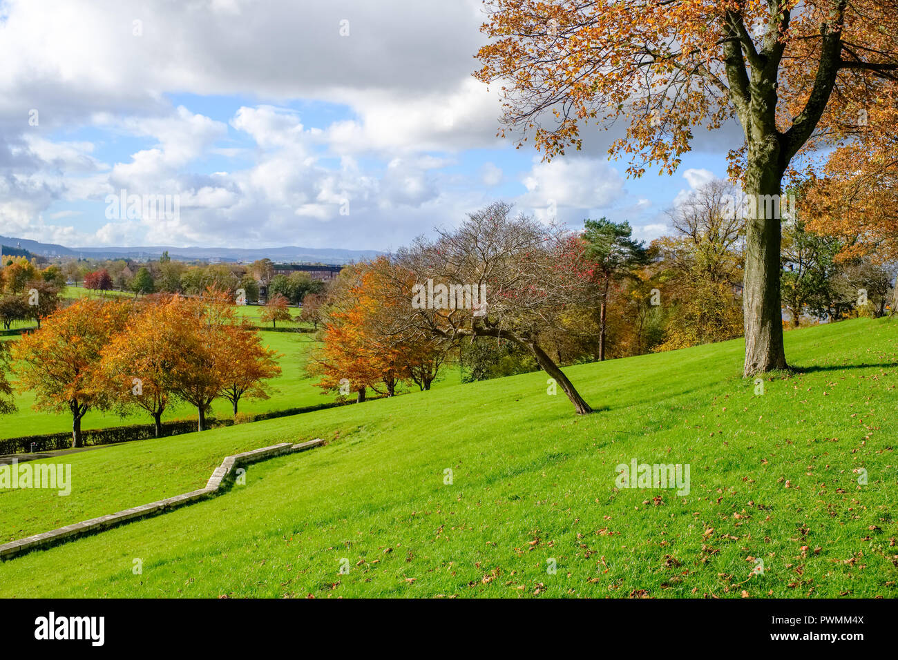 Beautiful Autumnal Colours in Bellahouston Park which is a public park ...