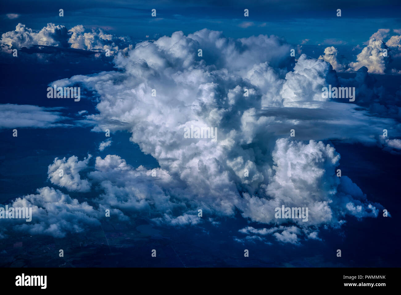 aerial view, clouds Stock Photo - Alamy