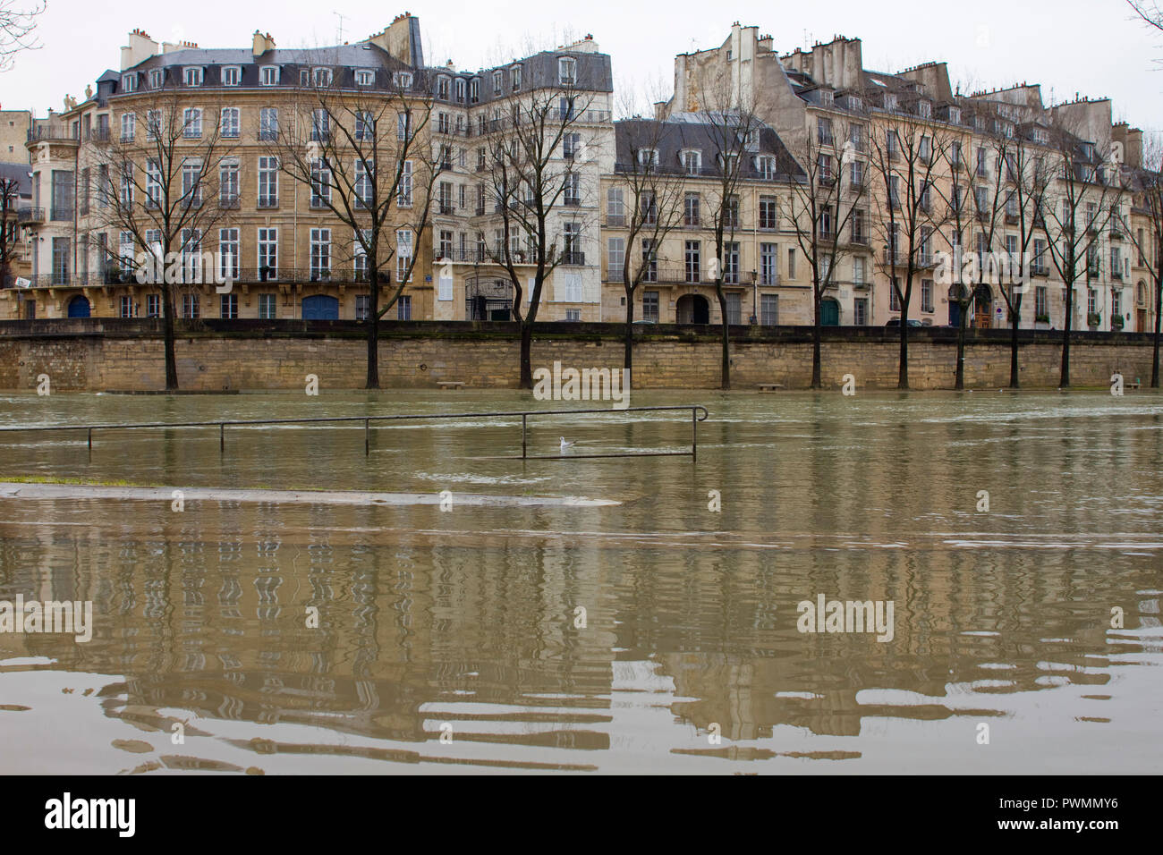 France, Paris, department 75, 4th arrondissement, ile Saint-Louis, drop ...