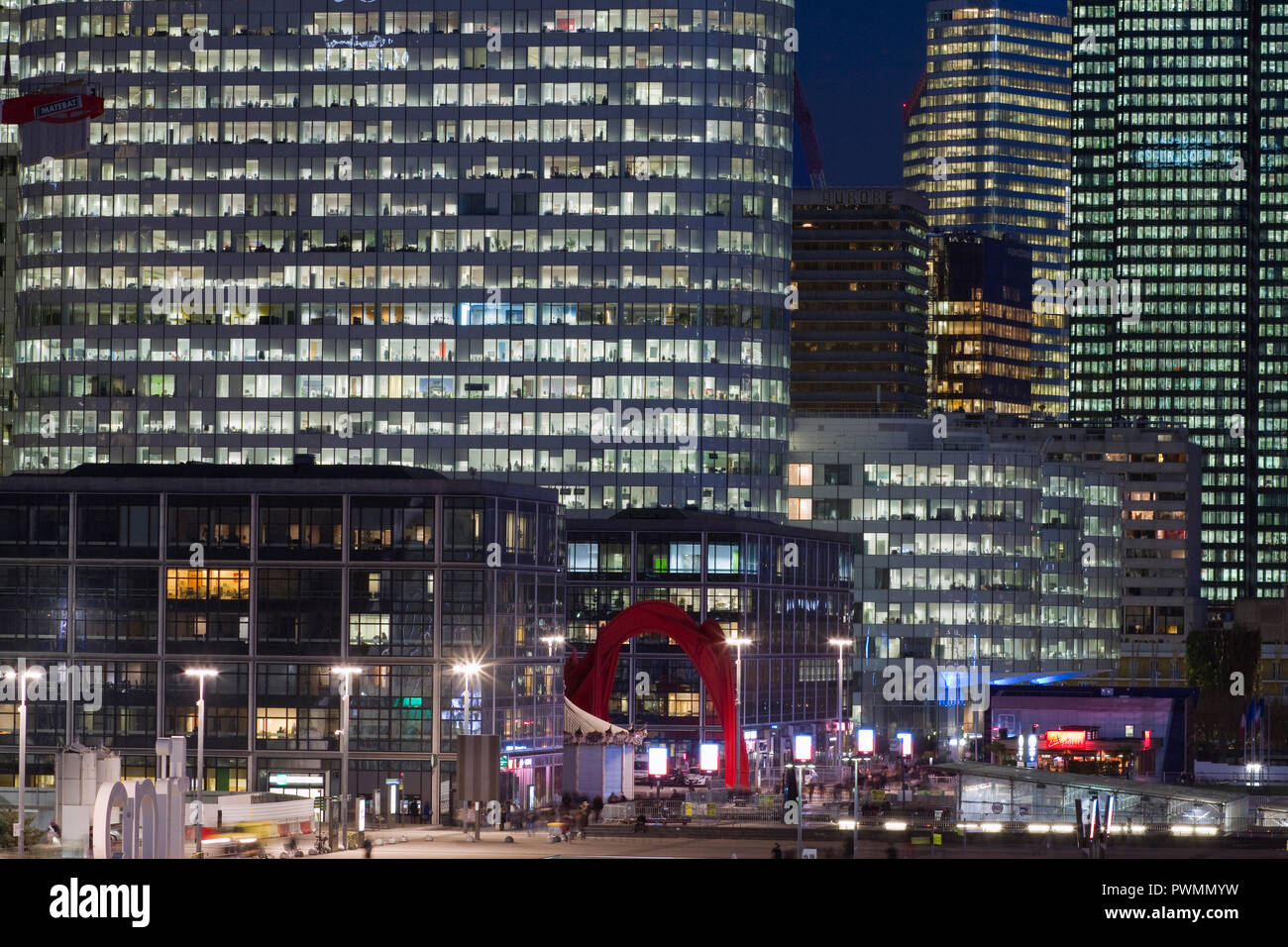 France, Paris, La Defense, department 92, central business district ...