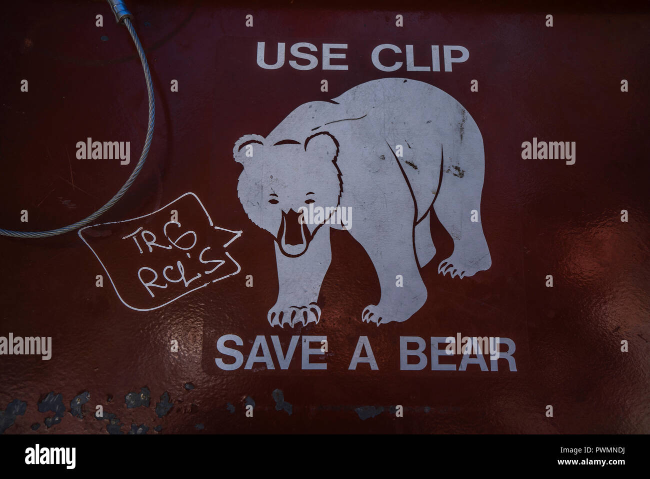 USA, California, Yosemite National Park, save a bear Stock Photo - Alamy