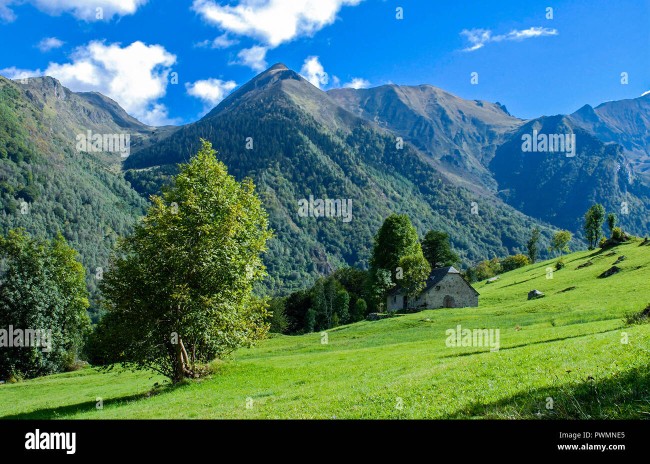 France, Pyrenees National Park, Occitanie region, Val d'Azun, col de ...