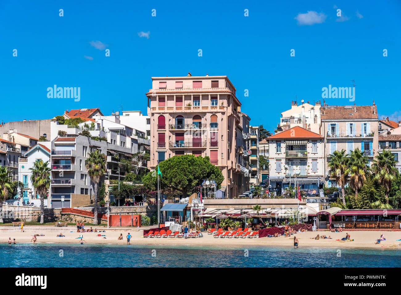 France, Provence-Alpes-Cote-d'Azur, Var, Toulon, Mourillon beaches ...