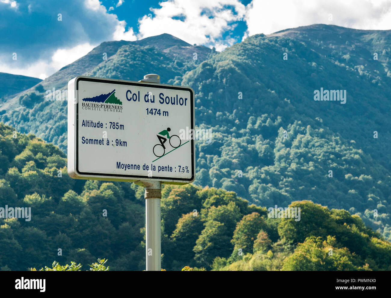 Hautes pyrenees cycling hi-res stock photography and images - Alamy