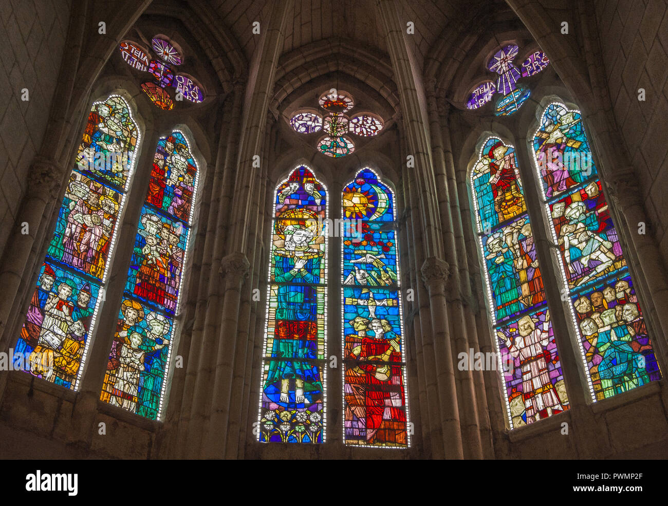 Gothic stained glass 13th century hi-res stock photography and images ...