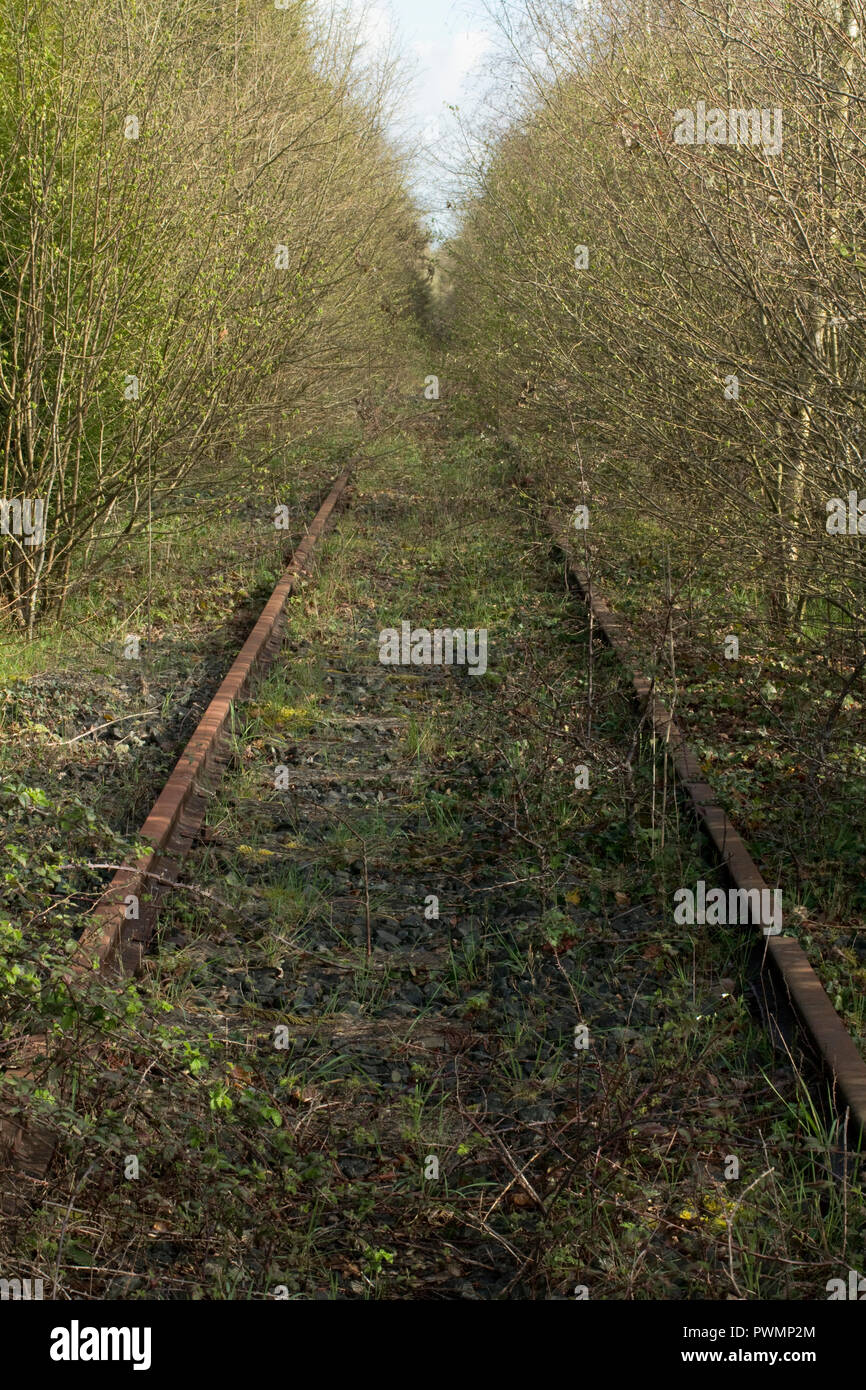 France, department 44, SNCF (French National Railway Company) disused ...