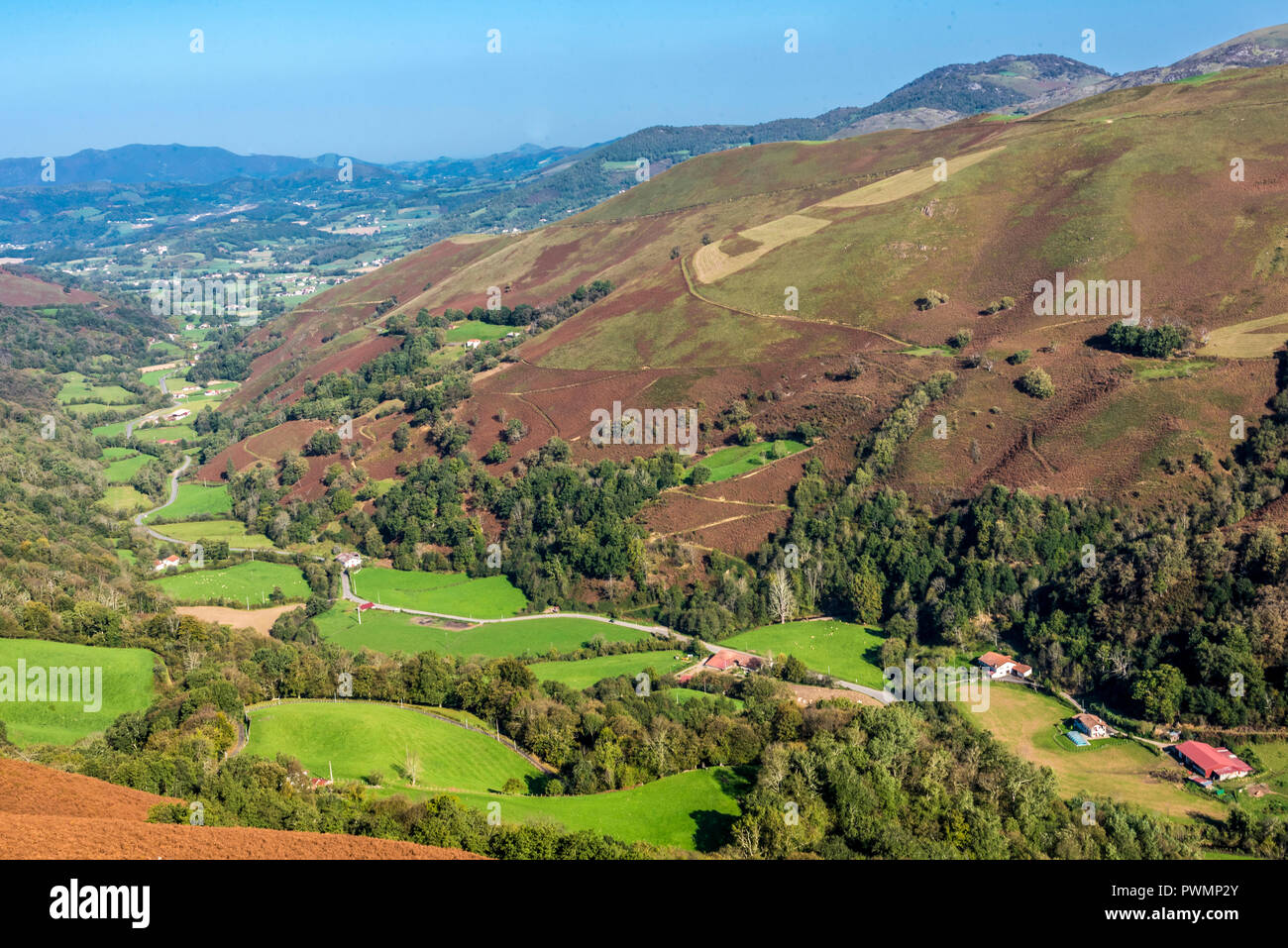 France, Pyrenees Atlantiques, Basque Country, Laurhibar valley in ...