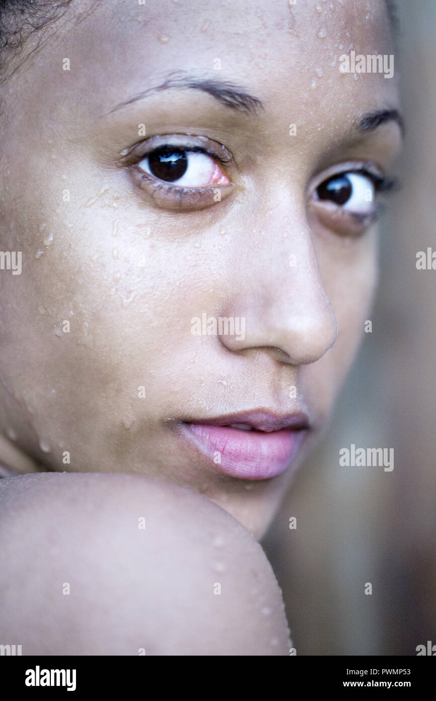 Portrait of a beautiful Martinican girl Stock Photo - Alamy