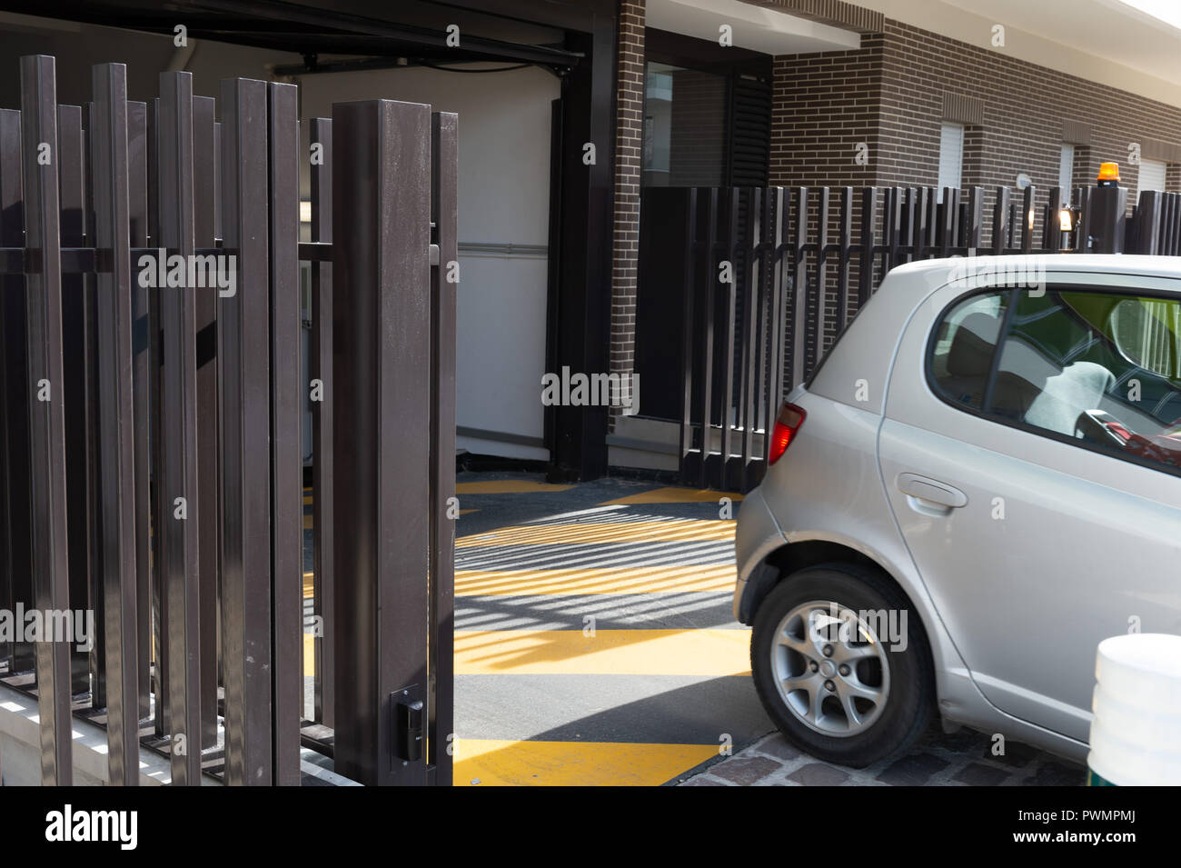 Access ramp of a car park in a new building Stock Photo - Alamy