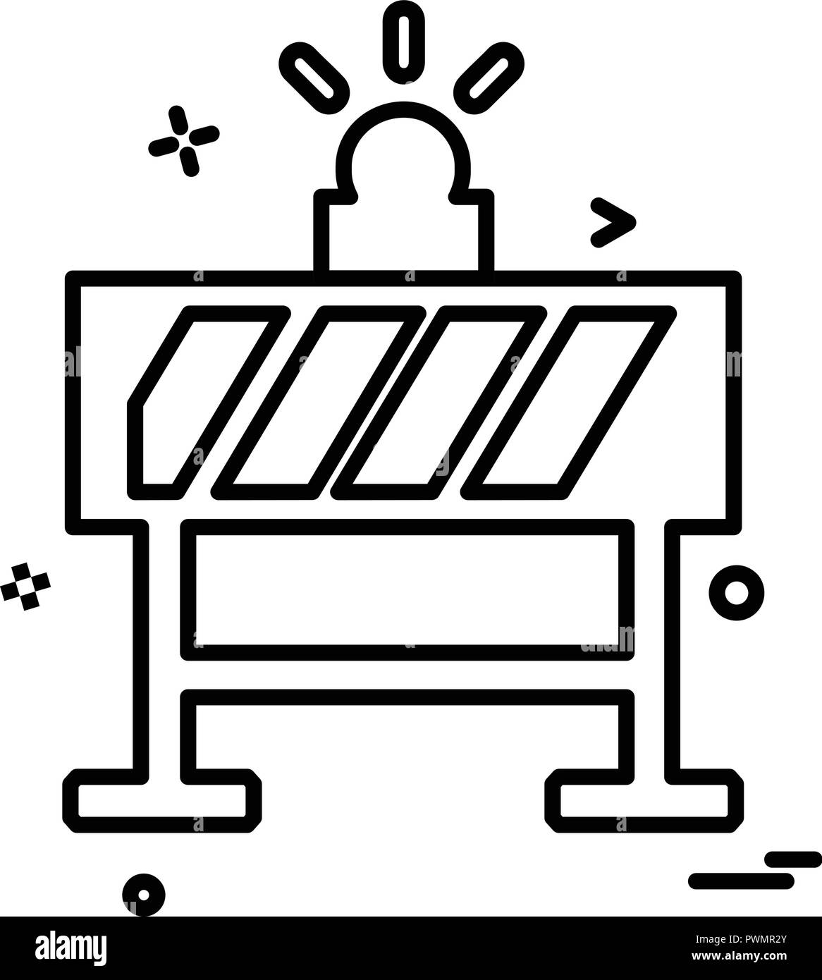 road blocker icon vector design Stock Vector Image & Art - Alamy