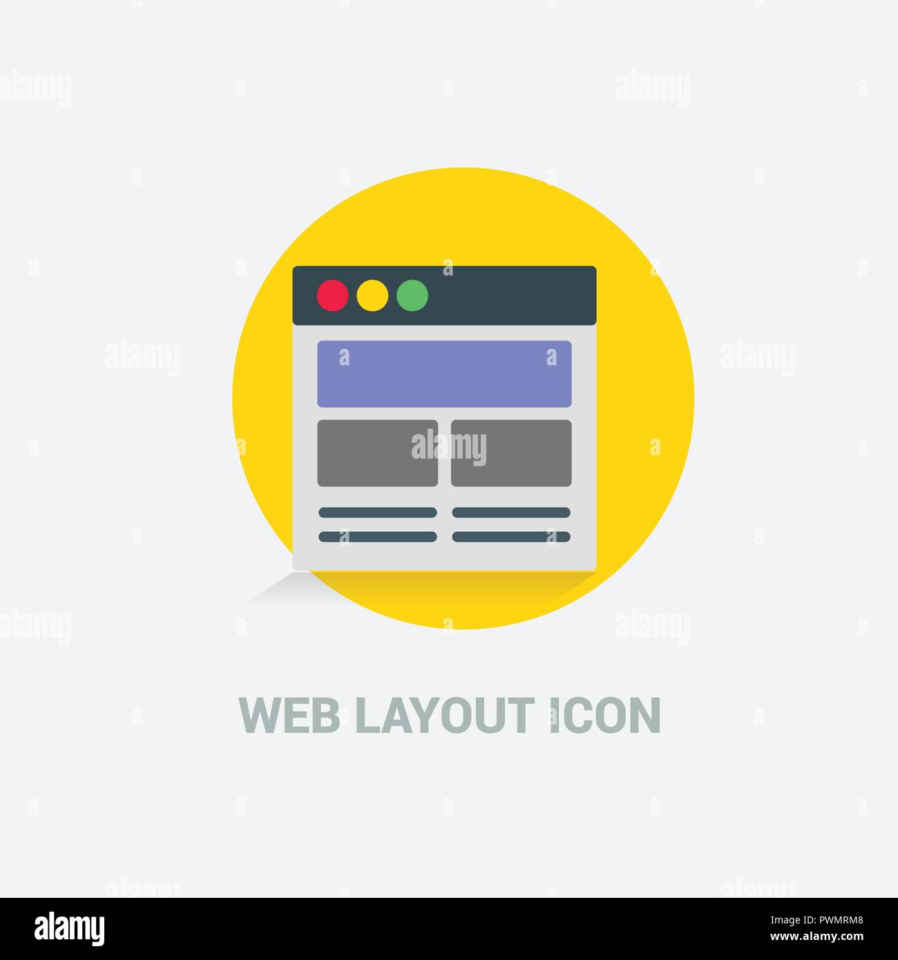 Web Layout icon deisgn vector Stock Vector Image & Art - Alamy