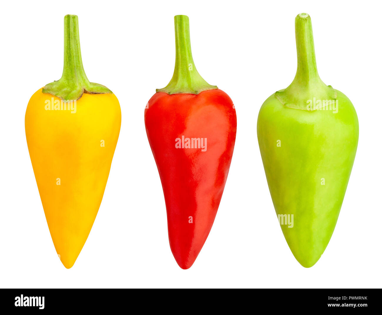 colorful chilli pepper path isolated Stock Photo - Alamy