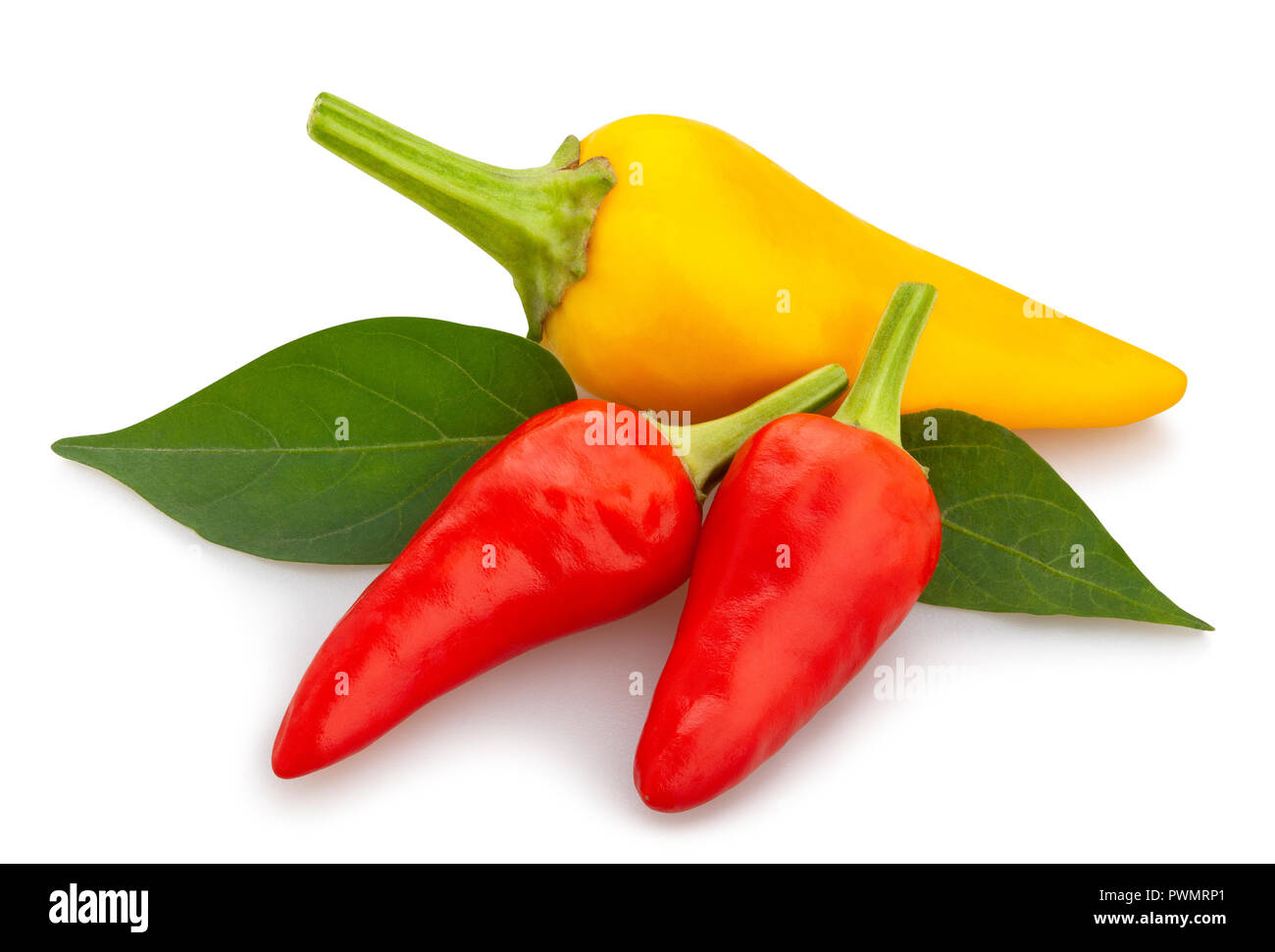 colorful chilli pepper path isolated Stock Photo - Alamy