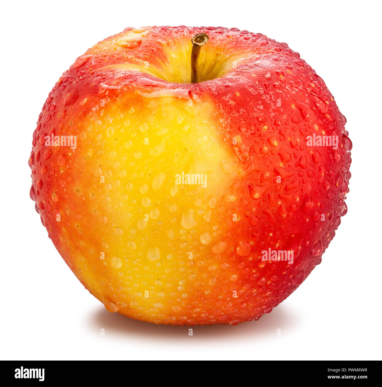 red apples path isolated Stock Photo - Alamy