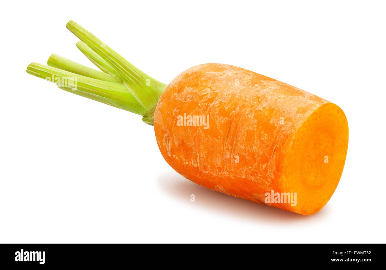 sliced carrots path isolated Stock Photo - Alamy