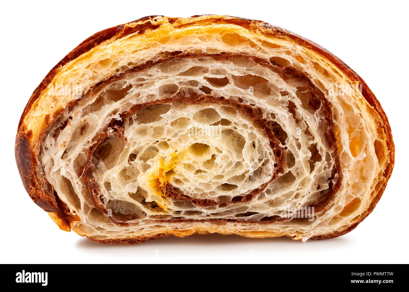 sliced croissant path isolated Stock Photo - Alamy