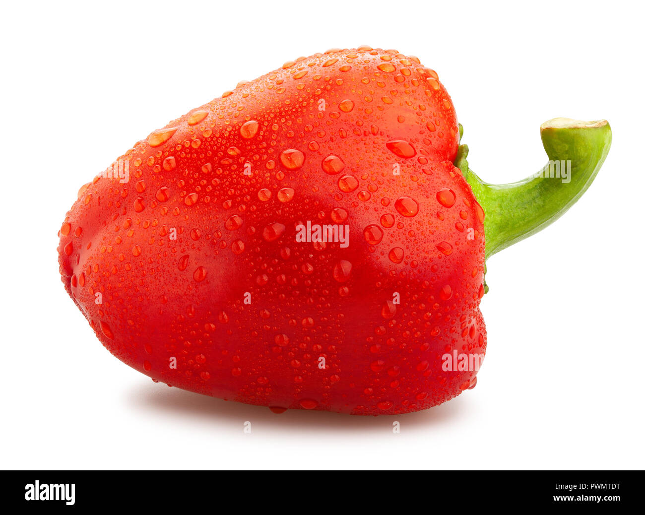 One red sweet pepper Cut Out Stock Images & Pictures - Alamy