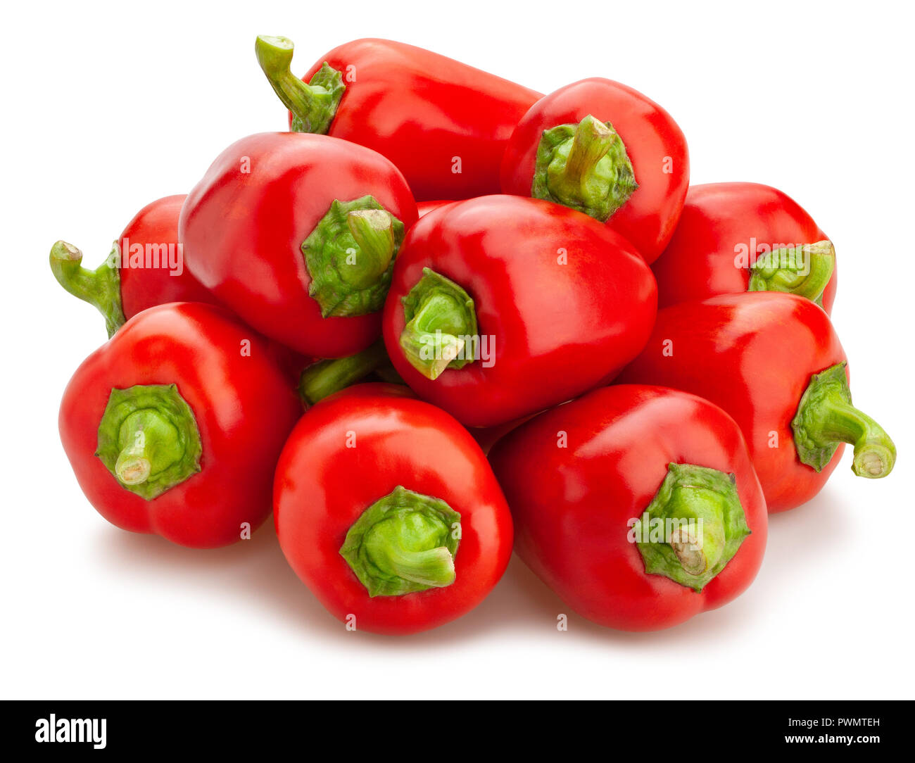 Group of shiny red peppers hi-res stock photography and images - Alamy