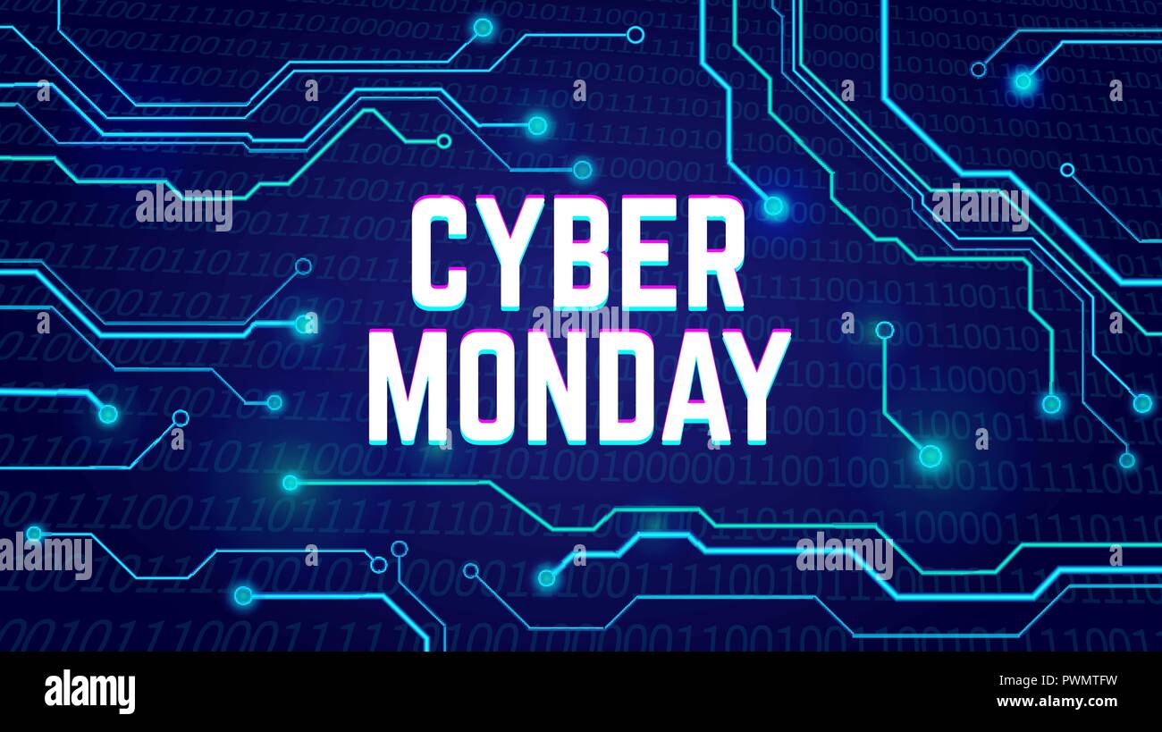 Banner concept cyber monday Stock Vector Images - Alamy
