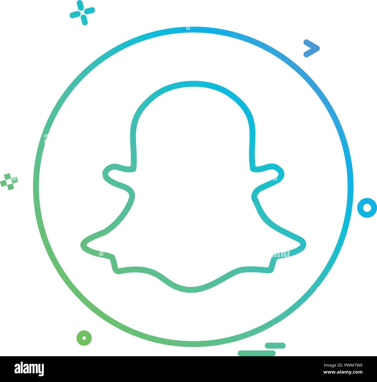 Snapchat mobile app icon Stock Vector Images - Alamy