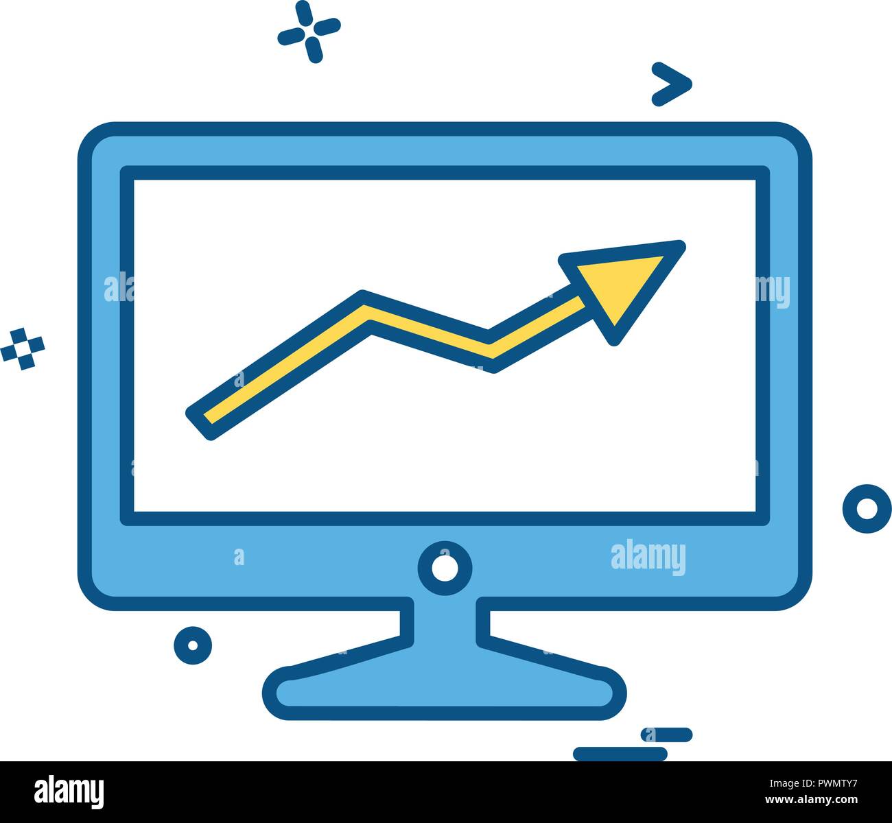 Monitor icon design vector Stock Vector Image & Art - Alamy