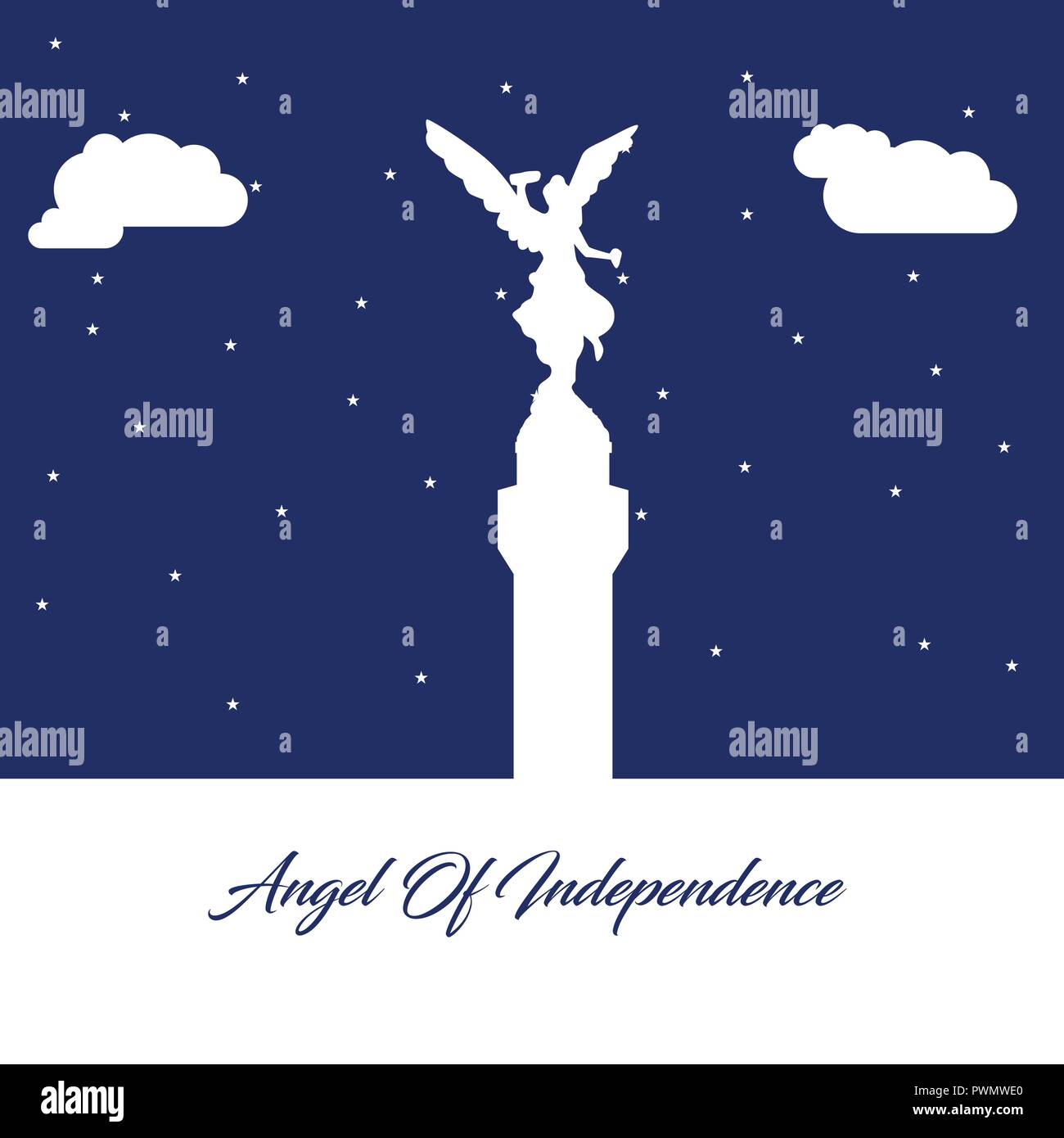 World Famous landmarks and monuments design with blue background vector ...